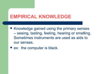 Types of knowledge | PPT