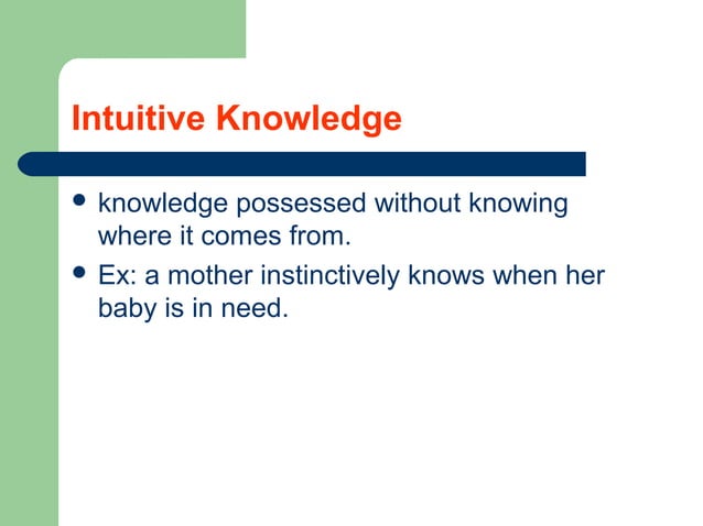 Types of knowledge | PPT | Chemistry | Science