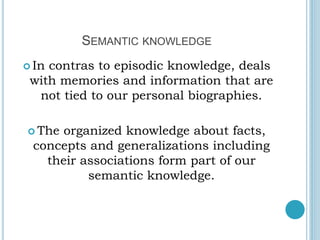 Types of knowledge.-Facilitating Learning | PPT