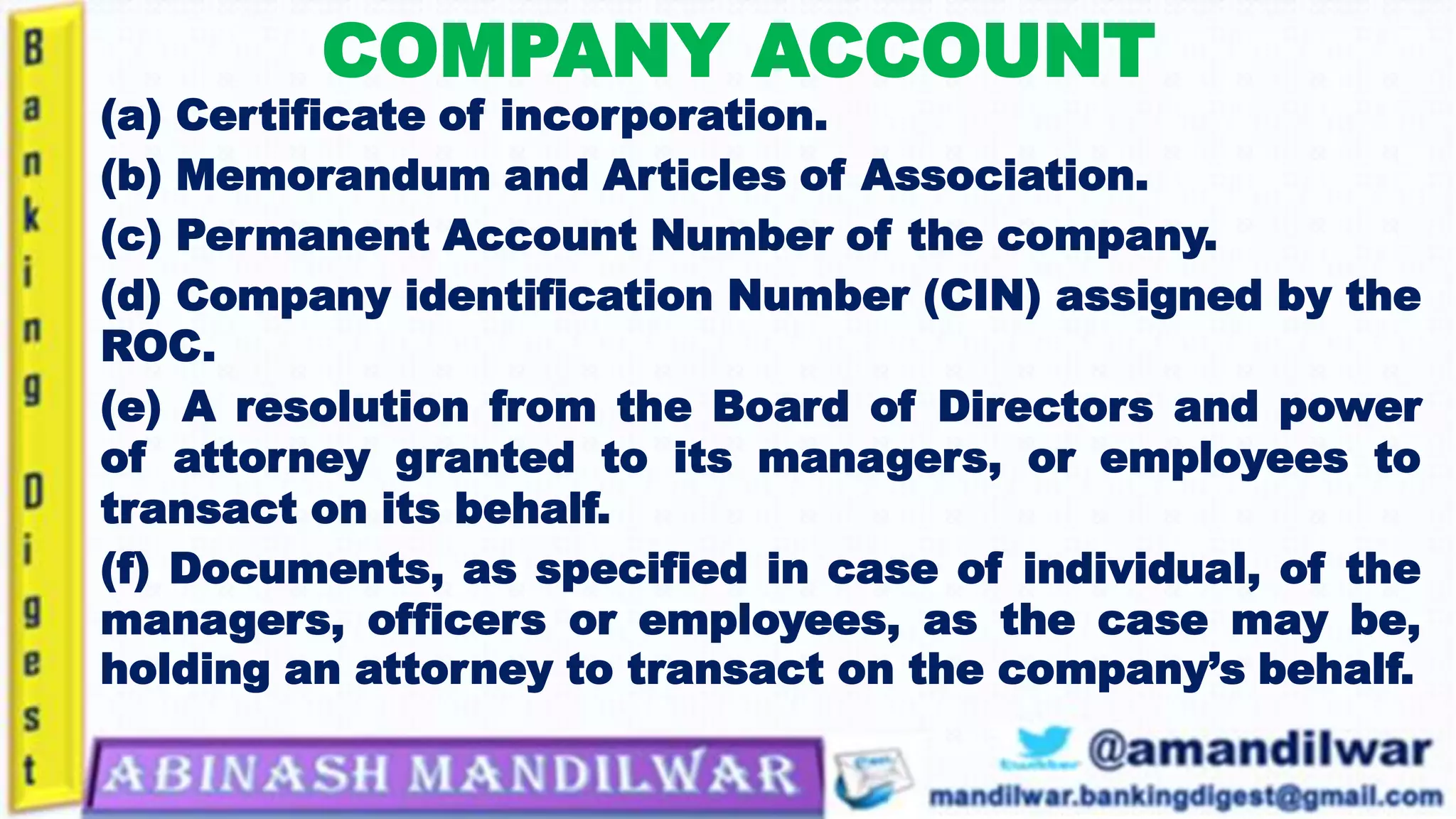 Types of kyc documents required for various customer | PDF