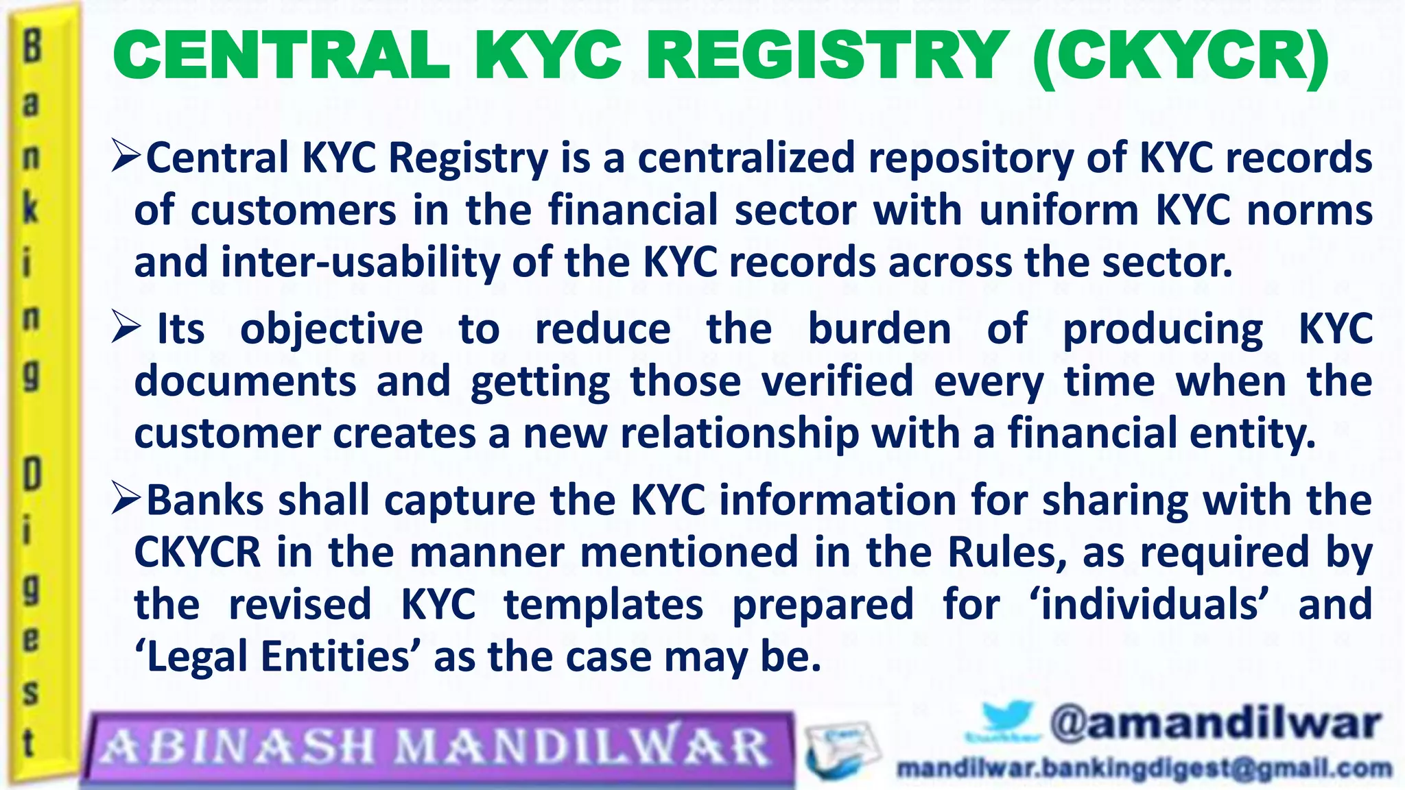 Types of kyc documents required for various customer | PDF
