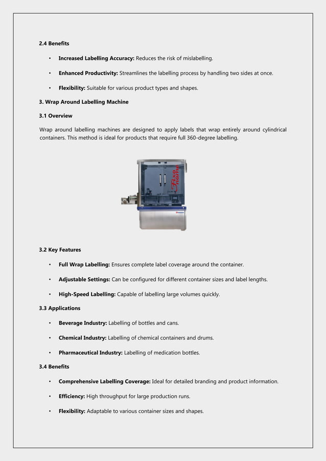 TYPES OF LABELLING MACHINES: A COMPREHENSIVE GUIDE | PDF ...