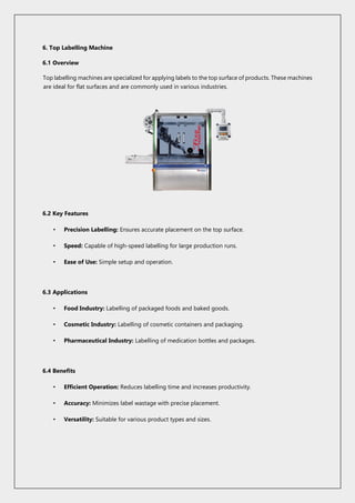 TYPES OF LABELLING MACHINES: A COMPREHENSIVE GUIDE | PDF