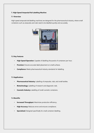 TYPES OF LABELLING MACHINES: A COMPREHENSIVE GUIDE | PDF