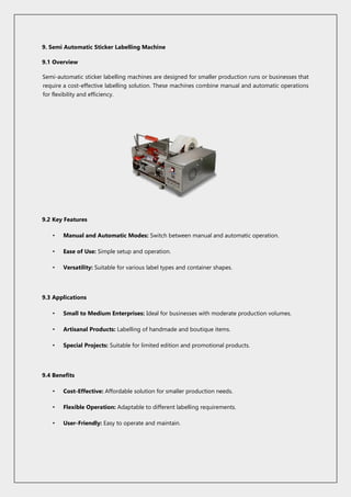 TYPES OF LABELLING MACHINES: A COMPREHENSIVE GUIDE | PDF