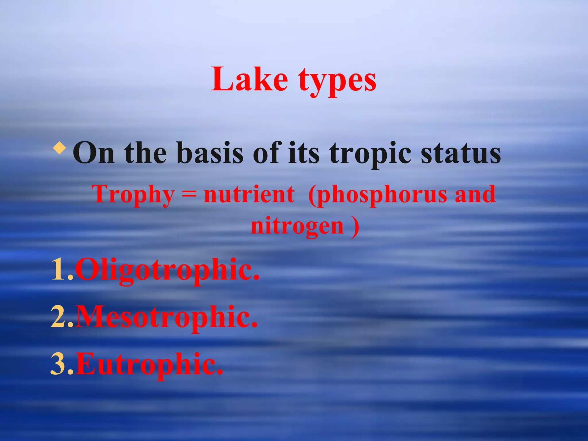 Types of lake | PPT