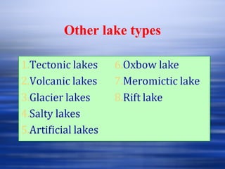 Types of lake | PPT