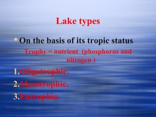 Types of lake | PPT