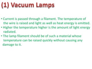 Types of lamp | PPTX