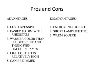 Types of Lamps | PPTX