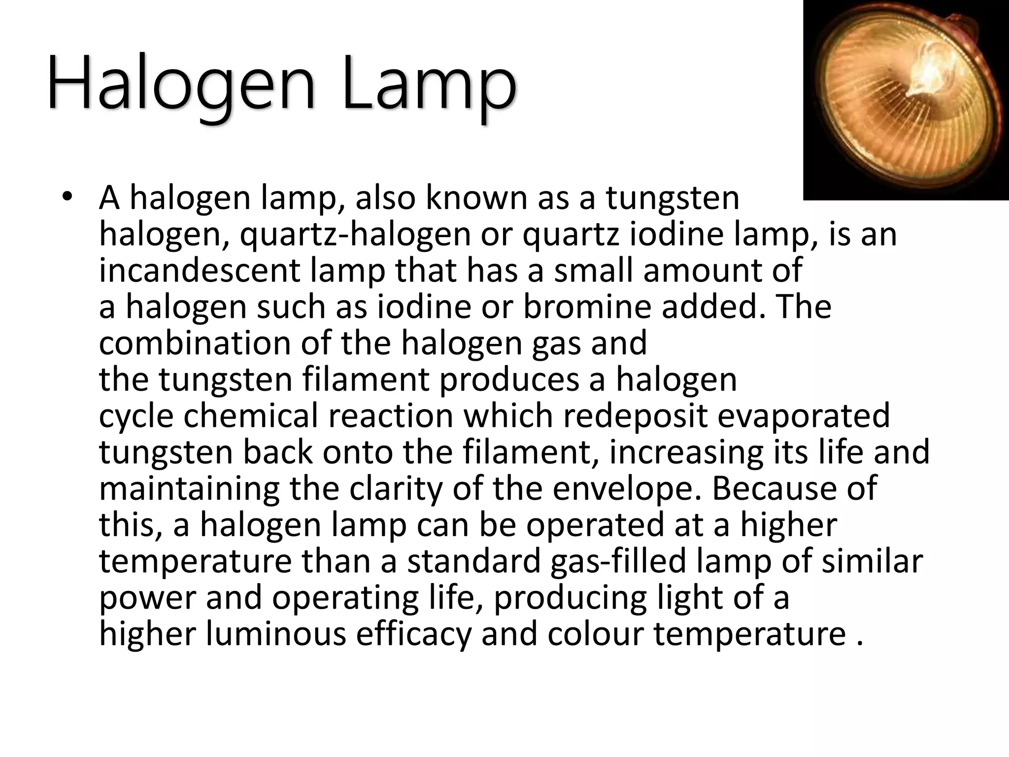 Types of lamps | PPTX