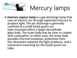 Types of lamps | PPTX