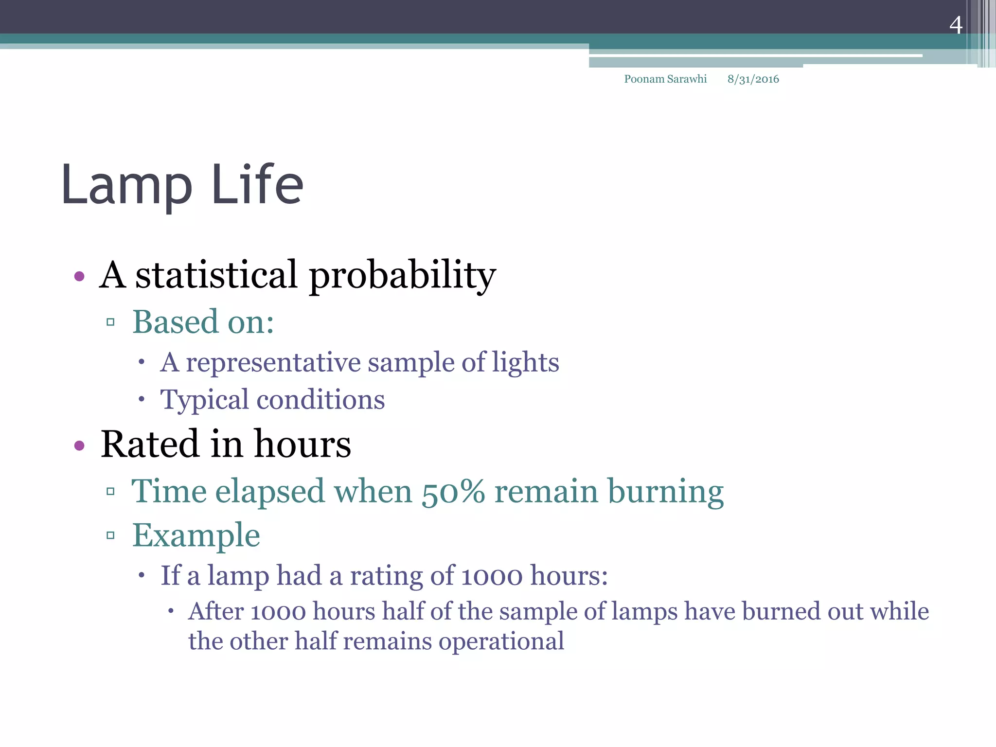Types of lamps | PPTX