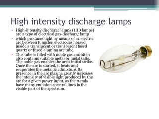 Types of lamps | PPTX
