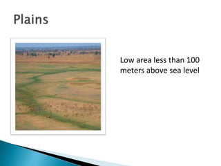 Types of landforms | PPTX