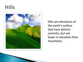 Types of landforms | PPTX