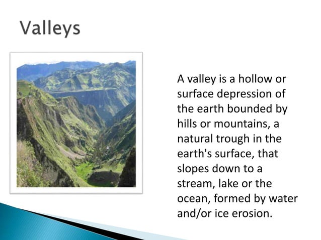 Types of landforms (1)
