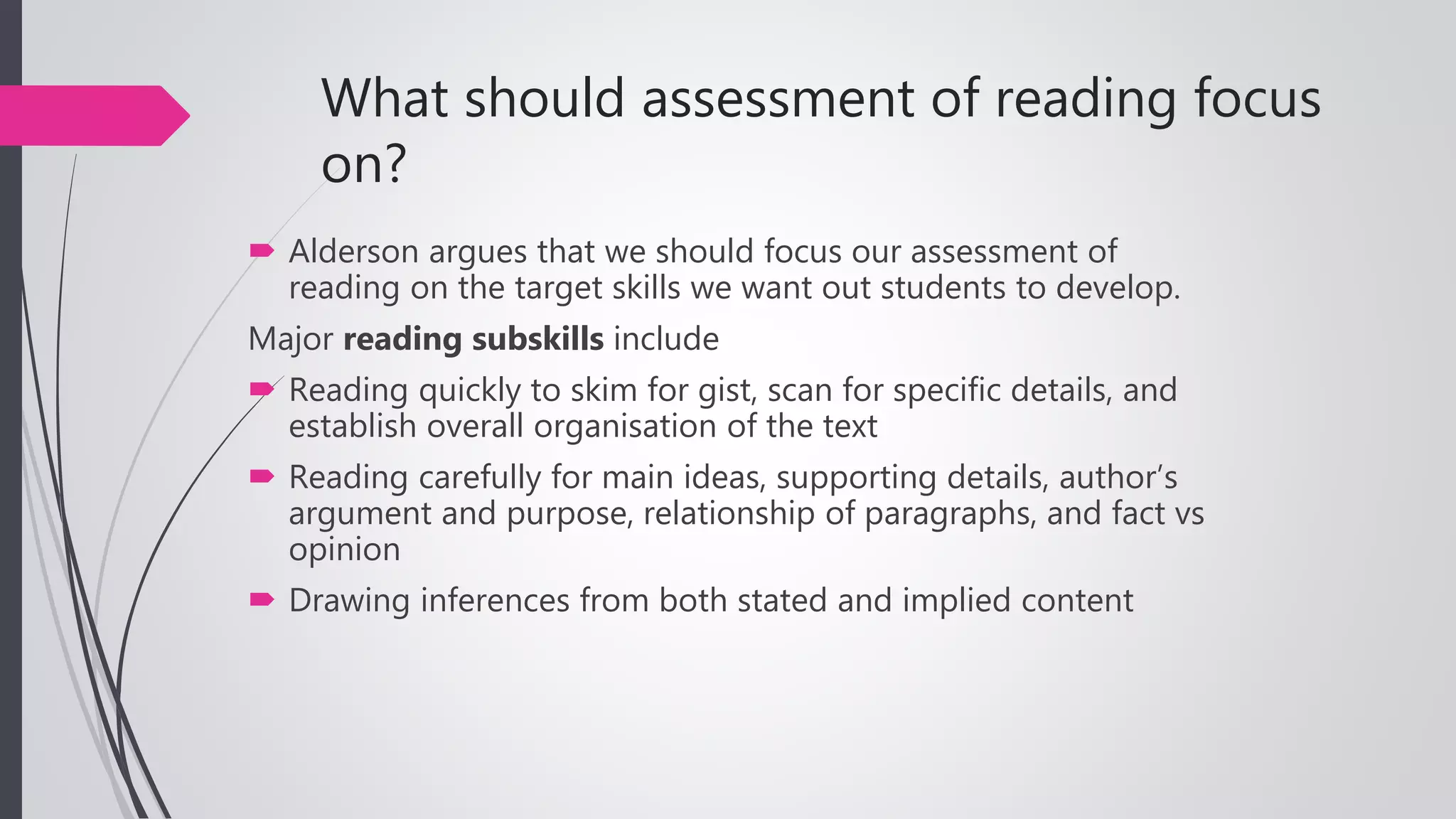 Types of language assessment | PPTX