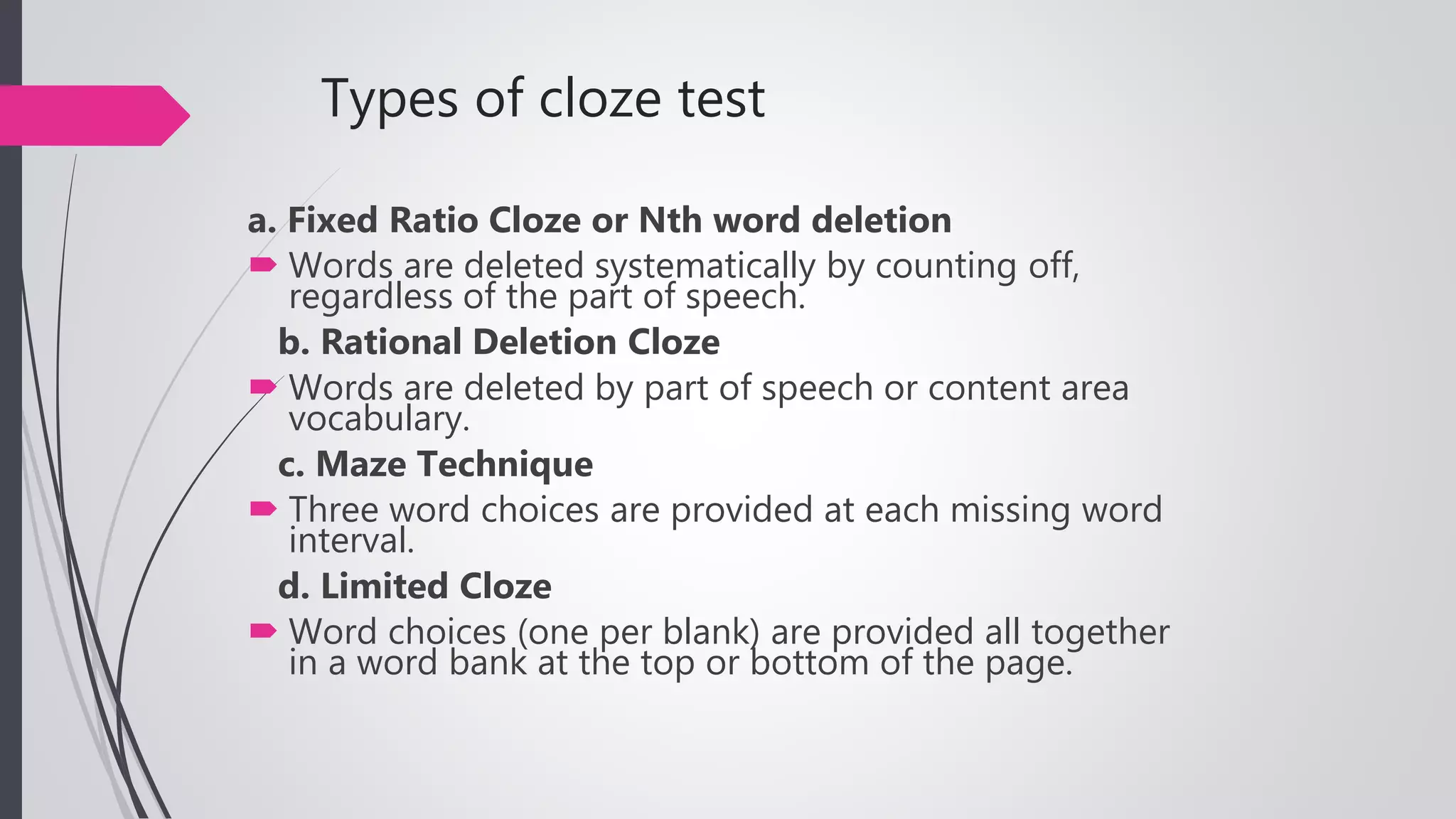 Types of language assessment | PPTX