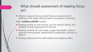 Types of language assessment | PPTX
