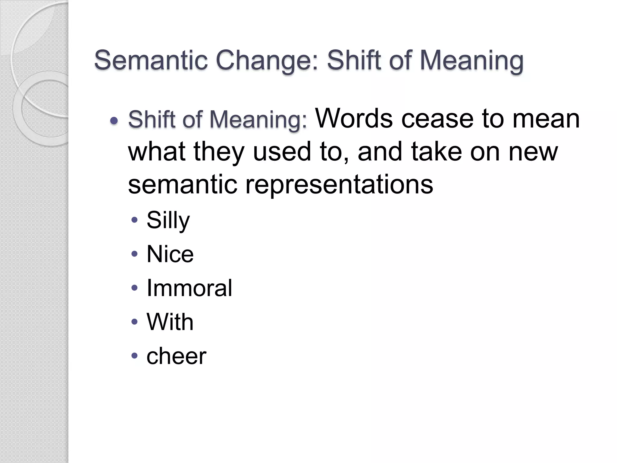 Types of language change | PPTX