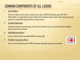 Types of laser | PPTX