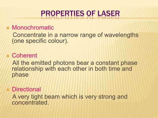 Types of laser