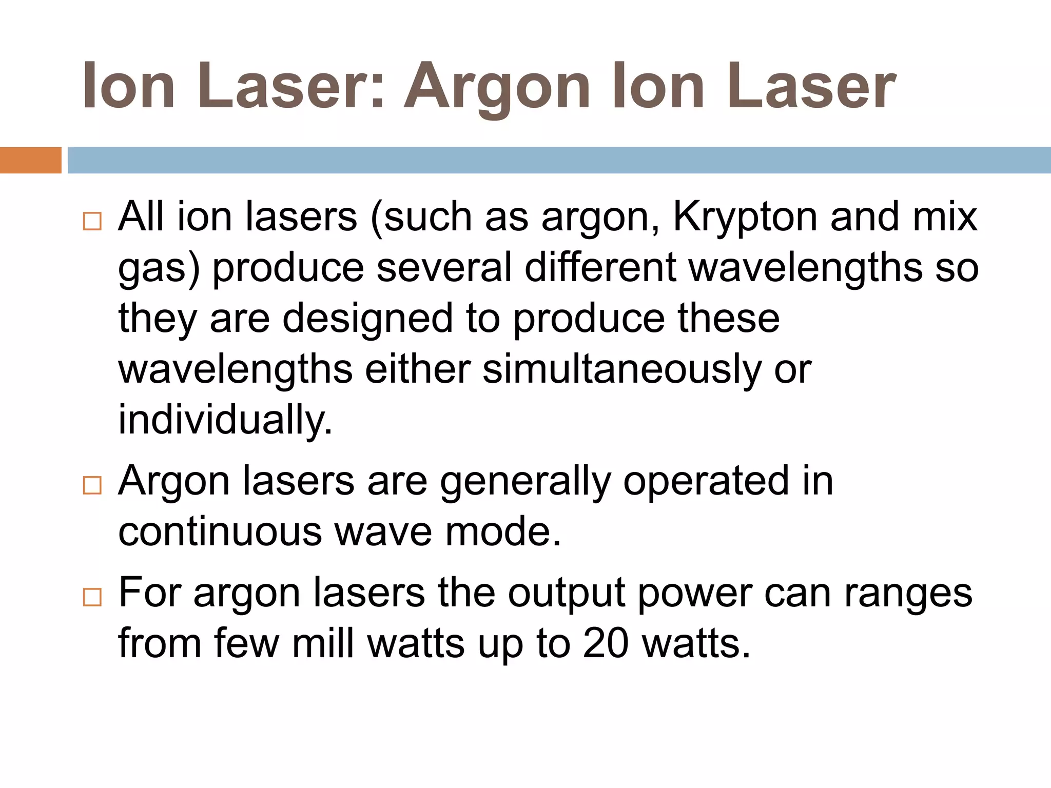 Types of laser | PPTX