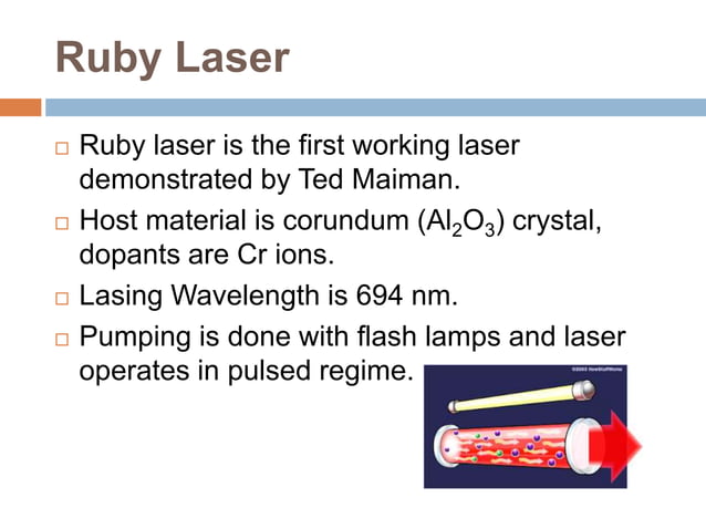 Types of laser | PPTX | Chemistry | Science