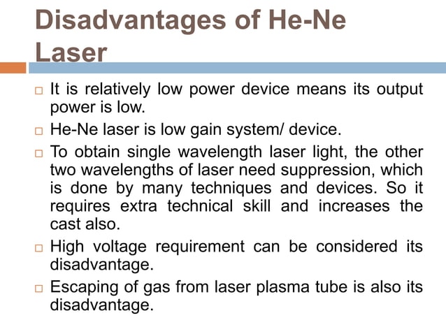 Types of laser | PPTX | Chemistry | Science