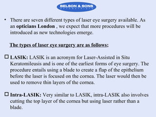 Types of Laser Eye Surgery | PPT