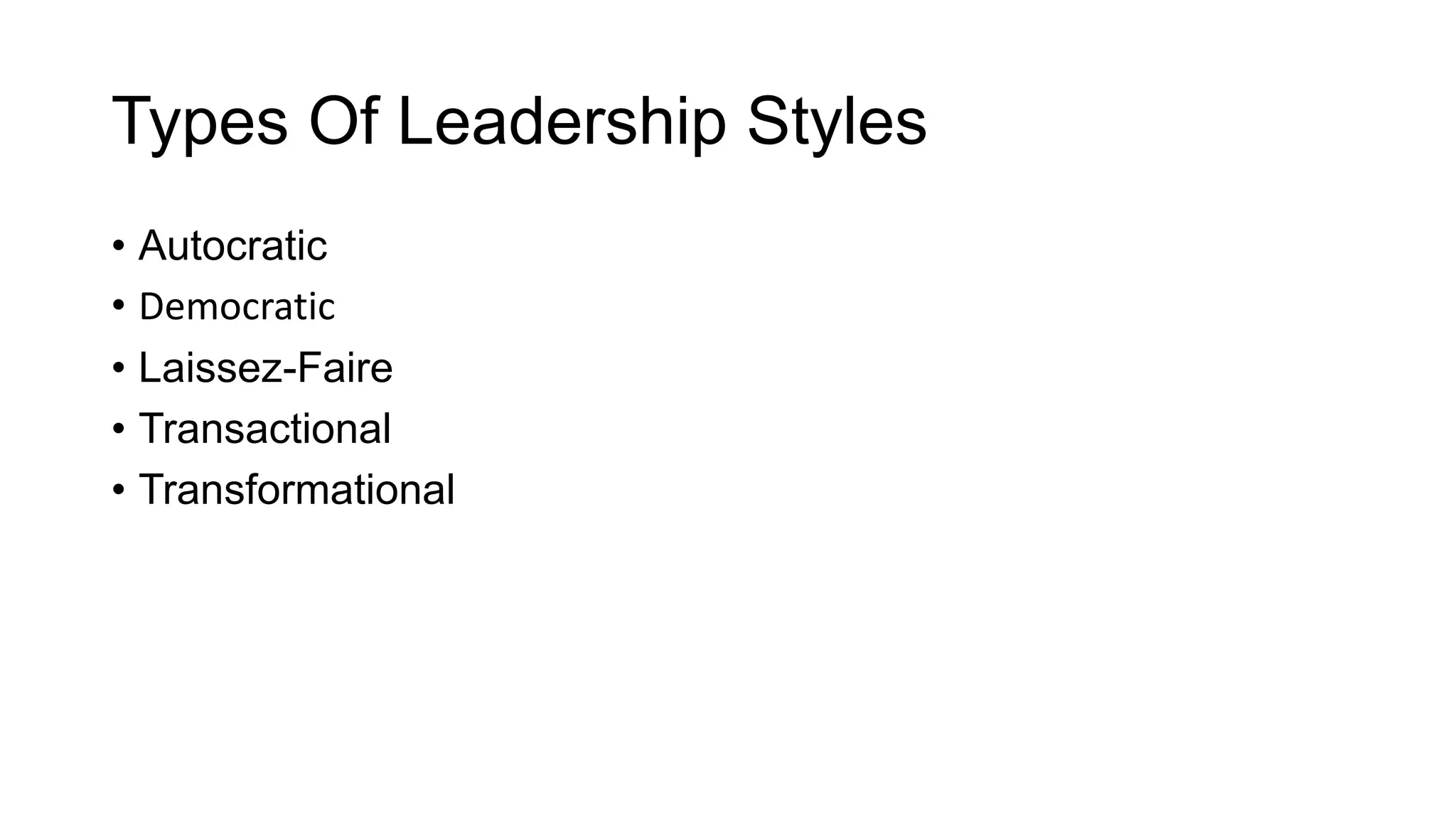 Types of leadership | PPT