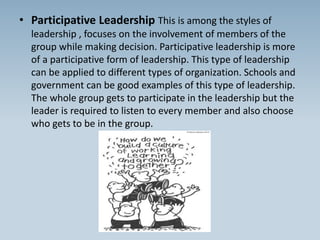 Types of leadership | PPTX | Executive Leadership & Management | Business