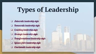 Types of leadership | PPTX