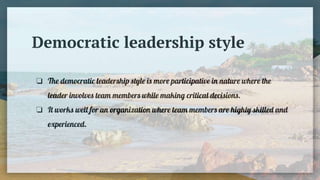 Types of leadership | PPTX