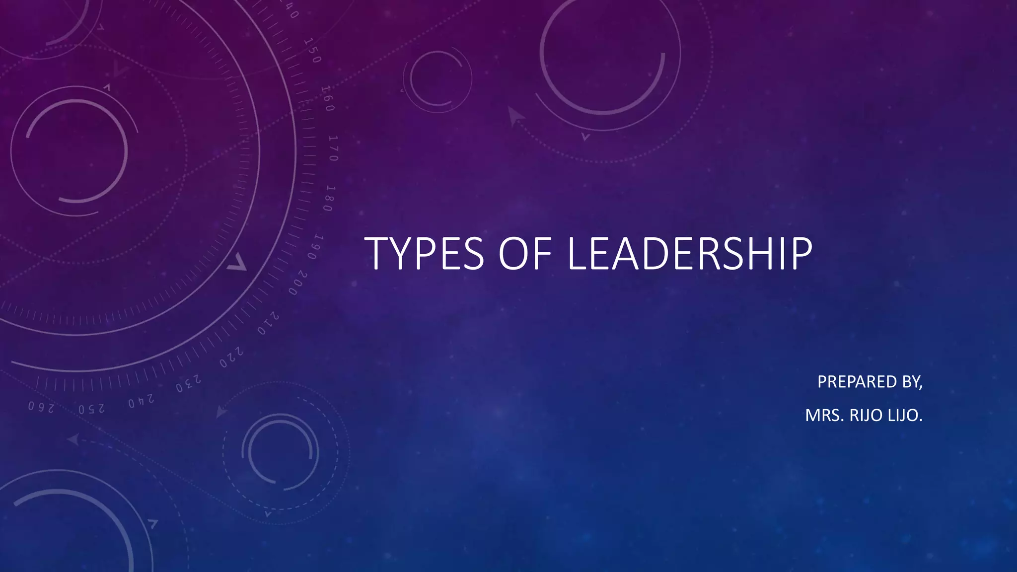 Types of Leadership | PPTX