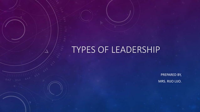Types of Leadership | PPT