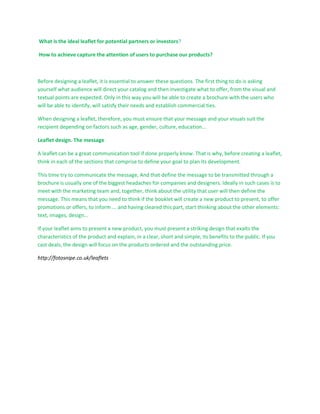 Types of leaflets based on the number of pages | PDF | Desktop ...