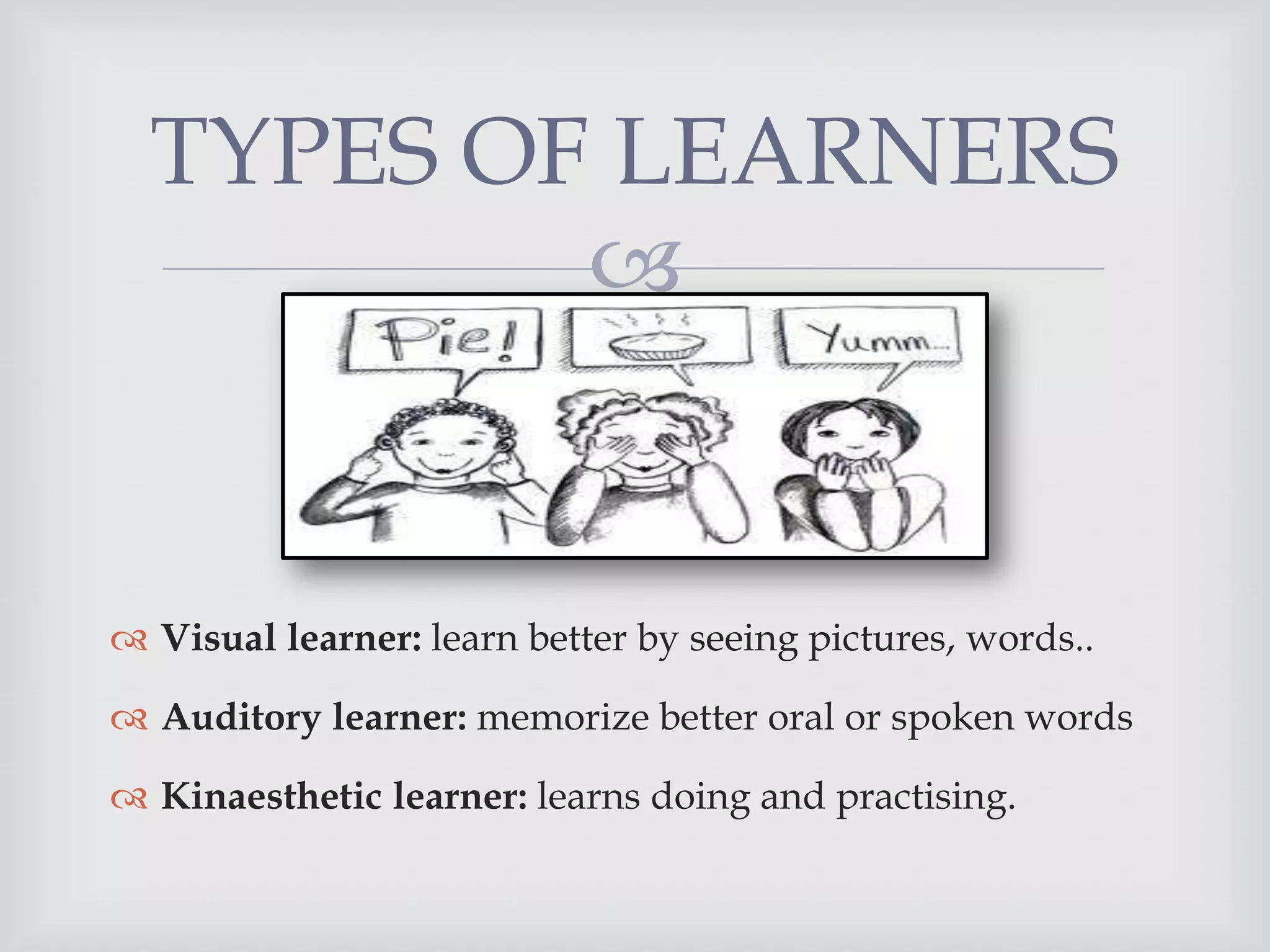 Types of learners | PPTX