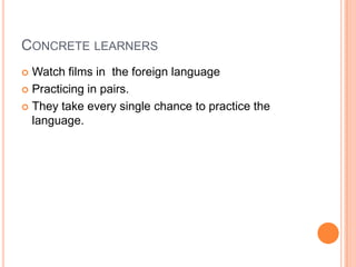 Types of learners 2 | PPTX