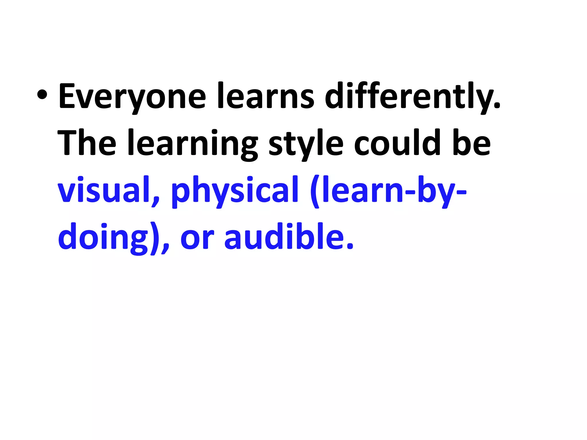 TYPES OF LEARNING | PPTX