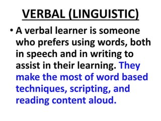 TYPES OF LEARNING | PPTX