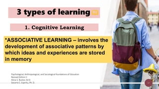 Types of learning | PPTX