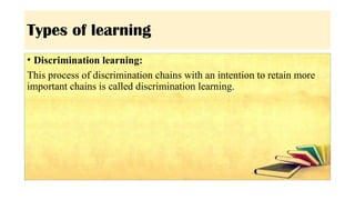 types of learning.pptxbjzncjnzjc ncxzkc nkzjxnck | PPT
