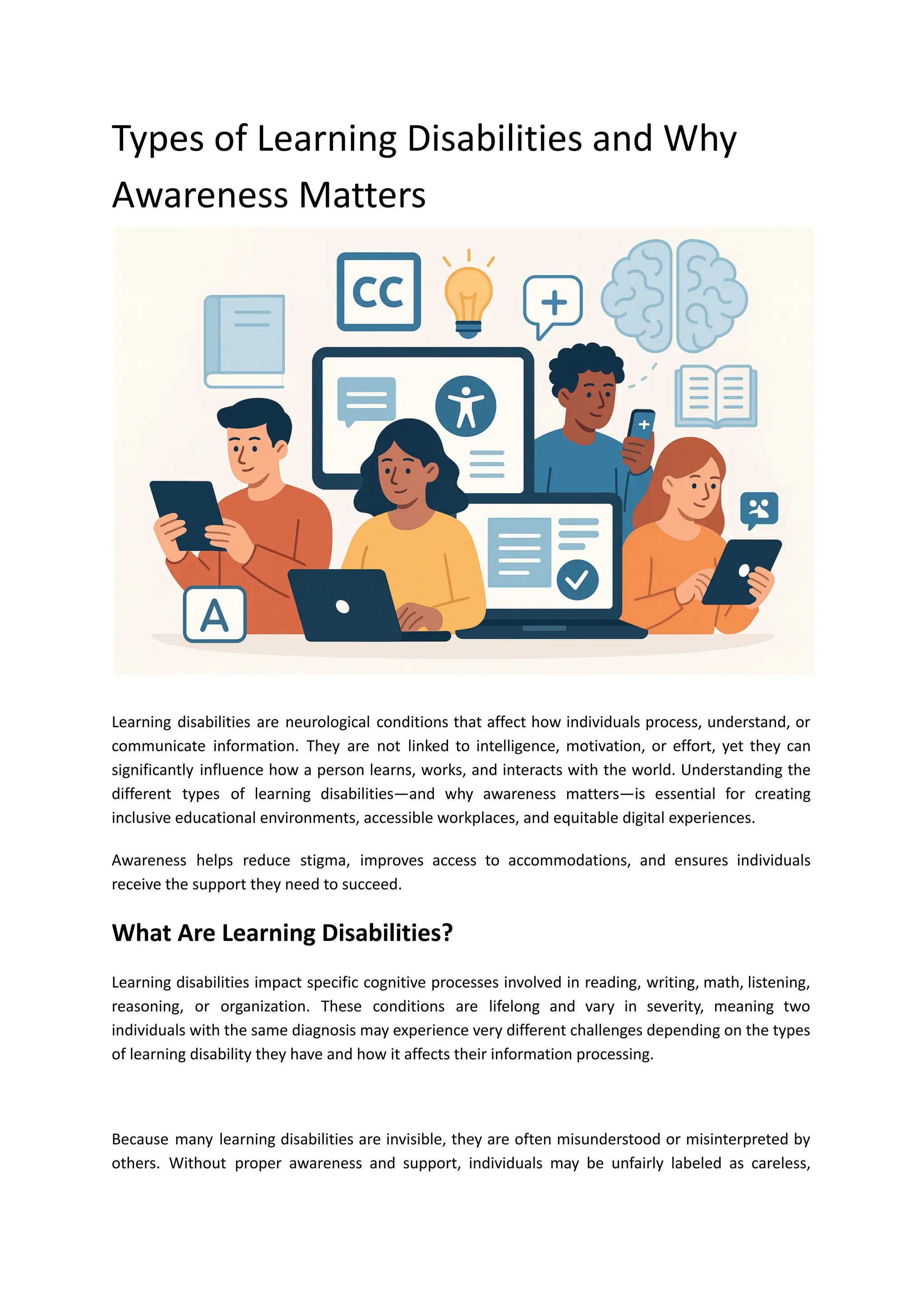 Types of Learning Disabilities and Why Awareness Matters.pdf