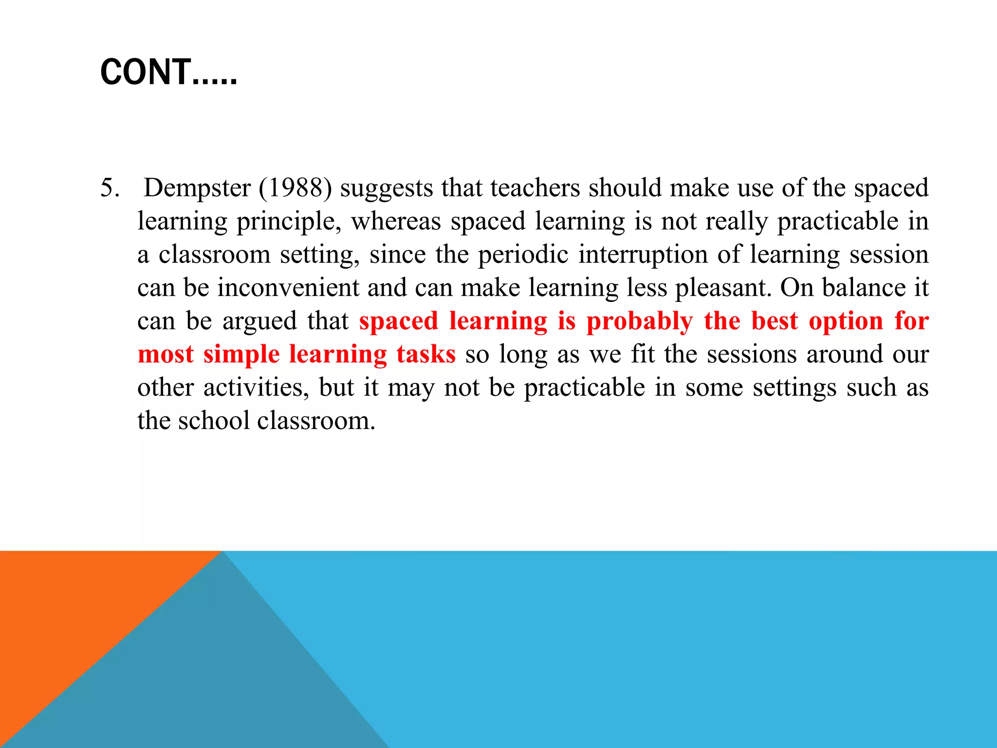 Types of learning method | PPTX