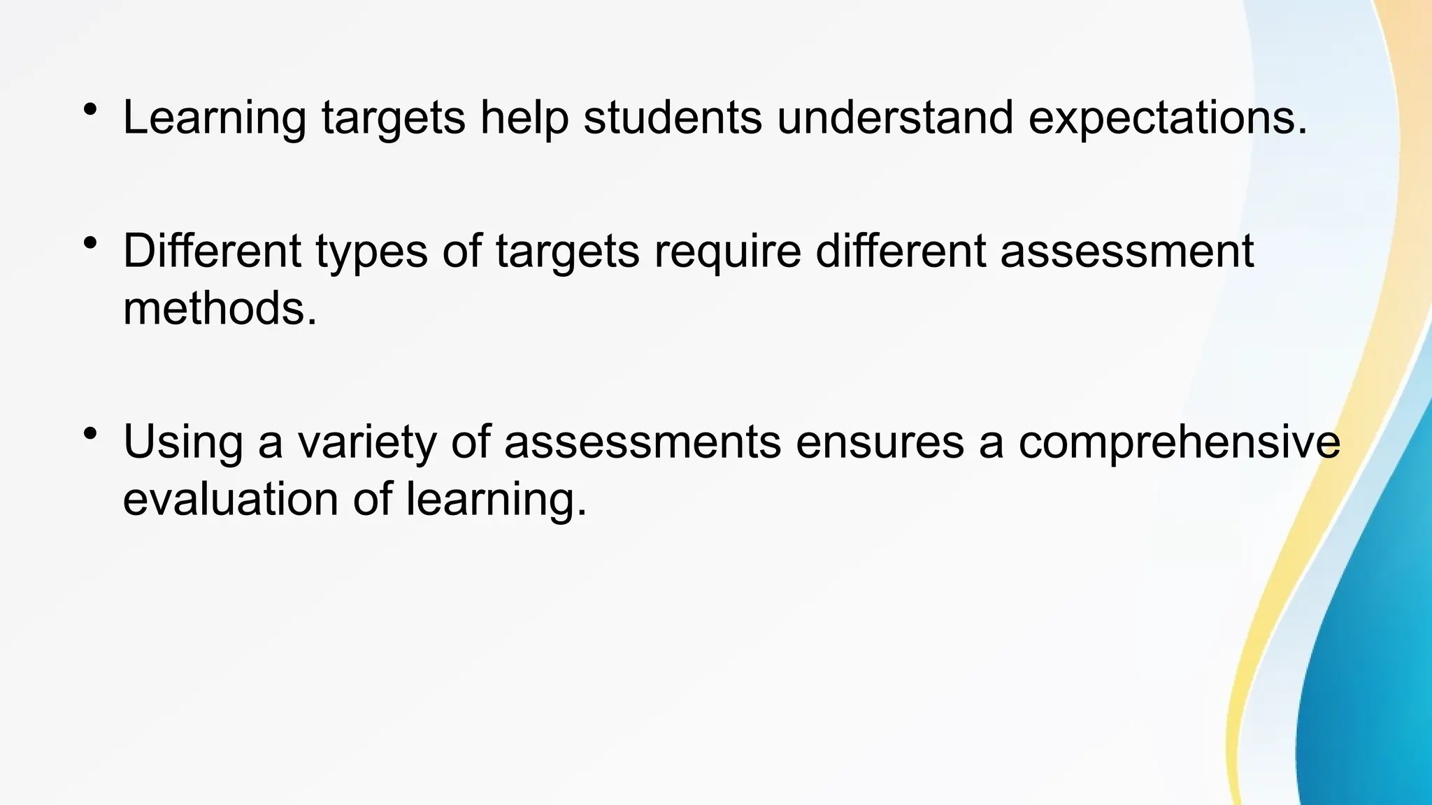 Types of Learning Targets.presentation powerpoint | PPTX
