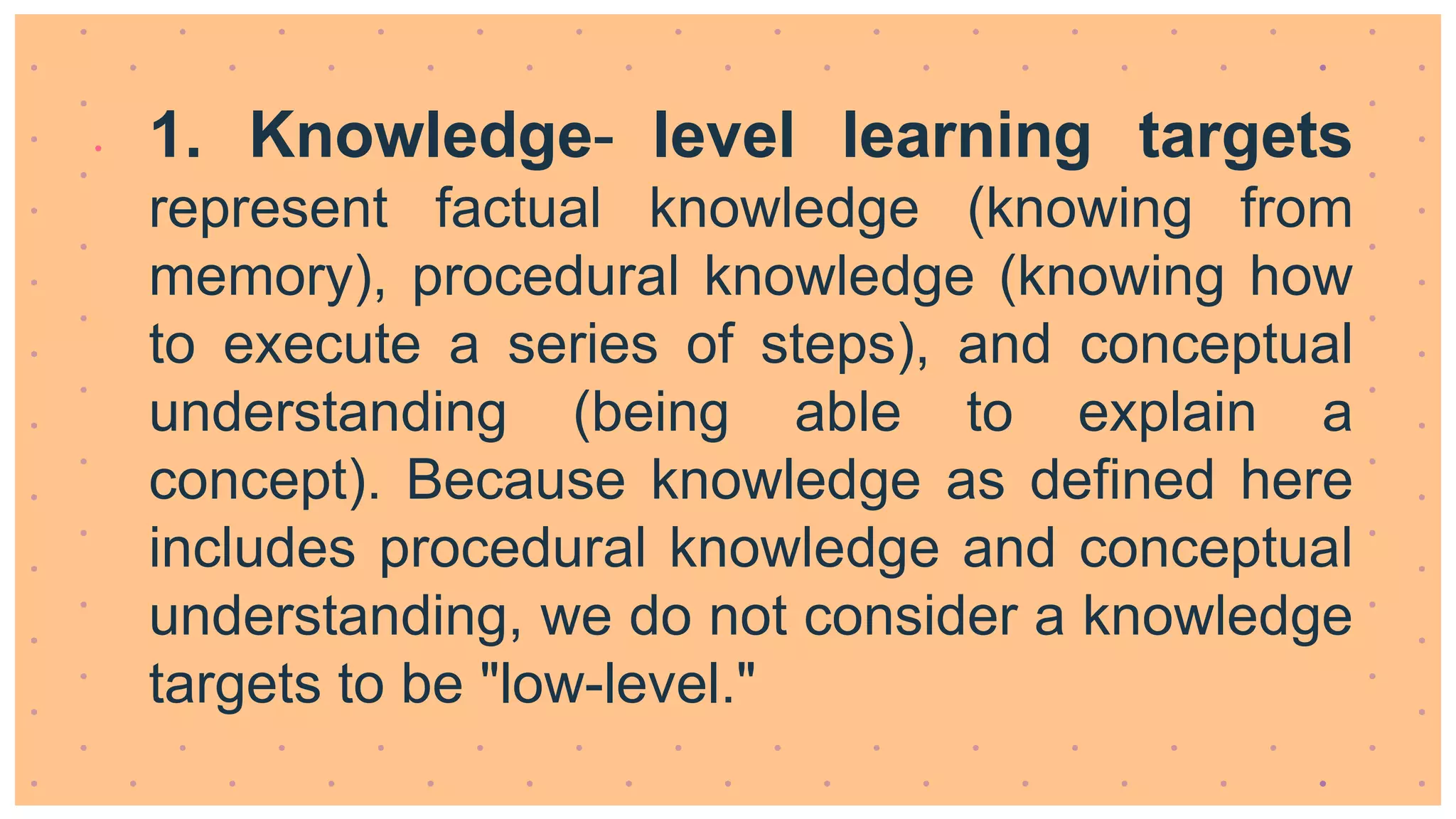 TYPES OF LEARNING TARGETS PROF. ED 6_REPORT_RALPH JEANO MURILLO_III ...