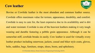 Types of leather | PPTX