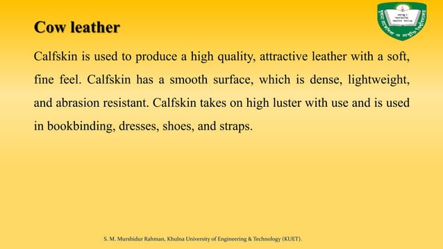 Types of leather | PPTX